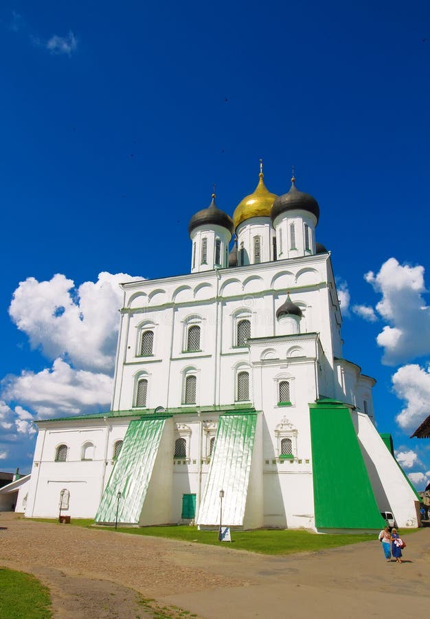 Russia, Pskov. the Trinity Cathedral Located in the Pskov Krom, or ...