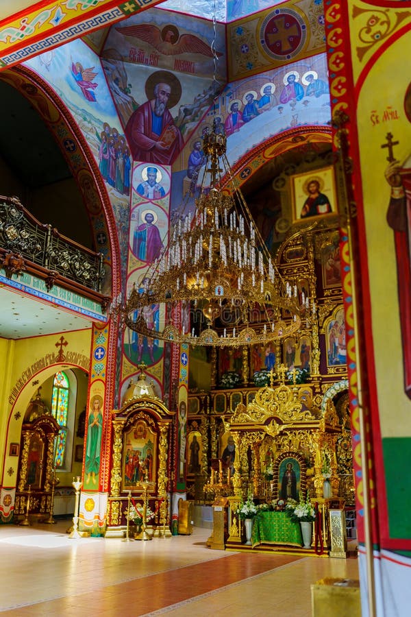 Interior of the Orthodox Church. Editorial Stock Image - Image of ...