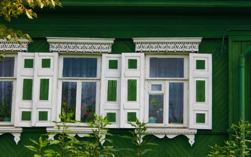 Russia stock photo. Image of cabin, residential, facade - 35045670