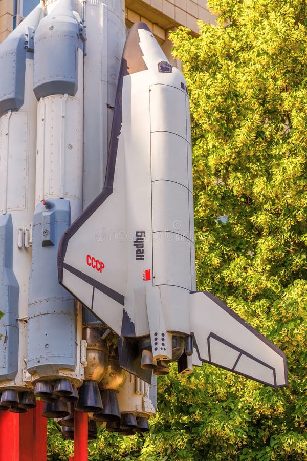 Model of the Space Shuttle "Buran". Editorial Stock Photo - Image of ...