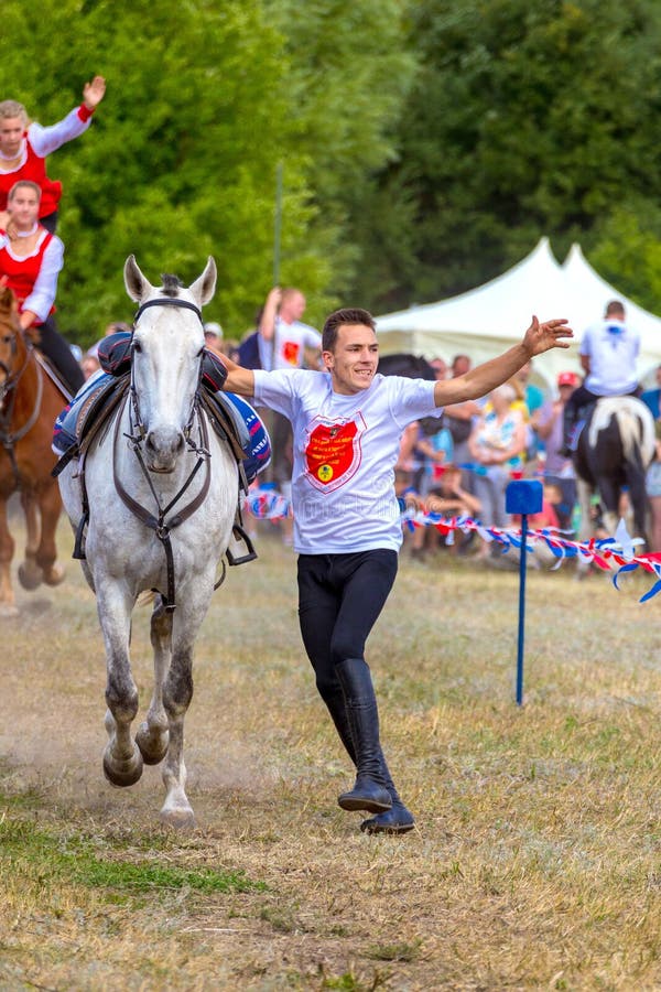 Cossacks Perform Tricks on a Galloping Horse Editorial Stock Image ...