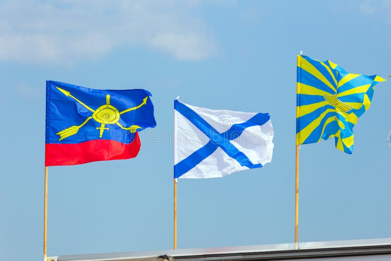Flags of the Aerospace Forces, Ground Forces and Strategic Missile ...