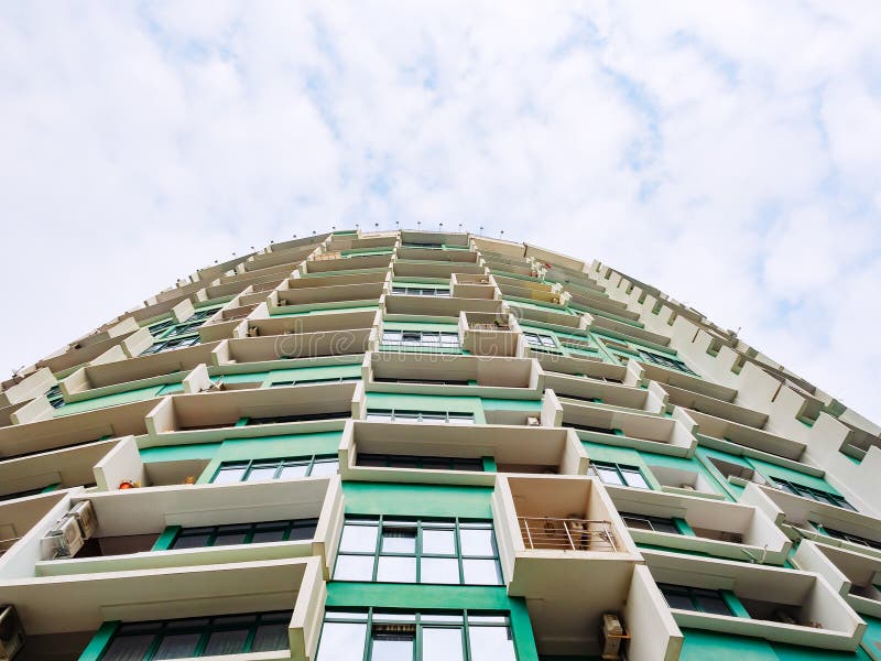 Skyscraper in the Shape of a Cone, Building in Neo-futuristic Ar ...