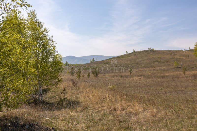 RUSSIA South Ural Ridge Ural Mountains and Sky Stock Photo - Image of ...