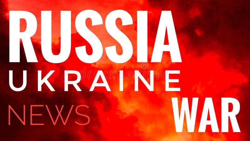 Russia Ukraine War News Header Background Illustration Stock ...