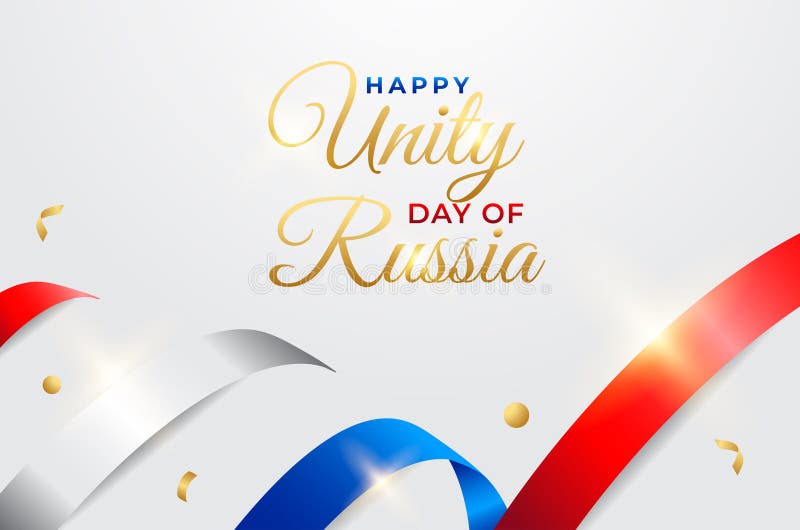 Russia Unity Day Design Illustration Collection Stock Vector ...
