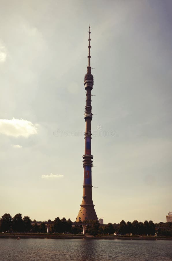 Russia. View of the Ostankino Television Tower in Moscow. Stock Image ...