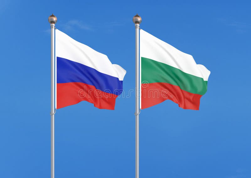 Bulgaria And Russia. The Bulgarian And Russian Flags. Official Colors ...
