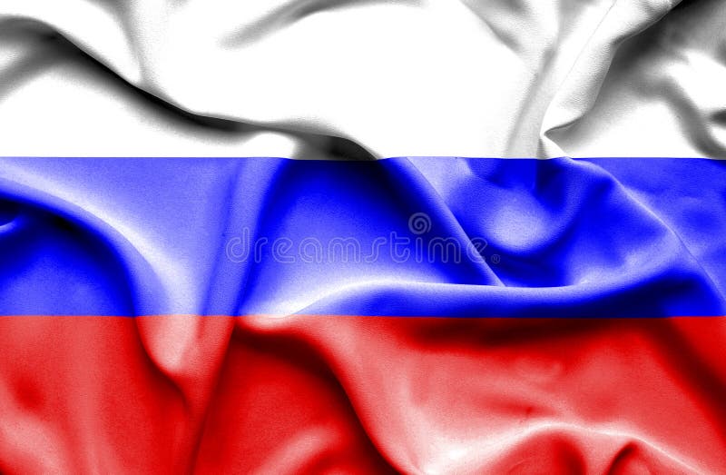 Russia waving flag stock illustration. Illustration of canvas - 147121599