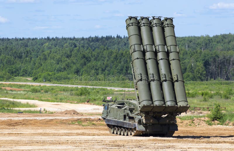 Russian Anti-aircraft Missile System of New Generation Stock Image ...