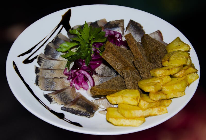 Russian Appetizer stock image. Image of plate, simple - 99700277