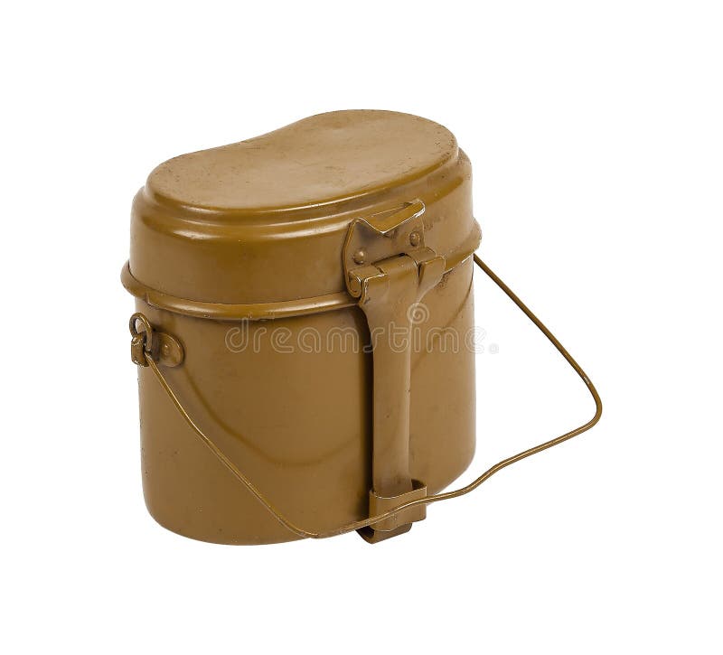 Russian Army Mess Kit Military Lunch Box Isolated White Background ...