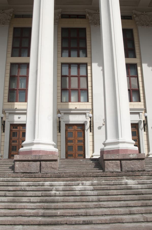 Russian Army Theatre, Columns Stock Image - Image of theatre, culture ...