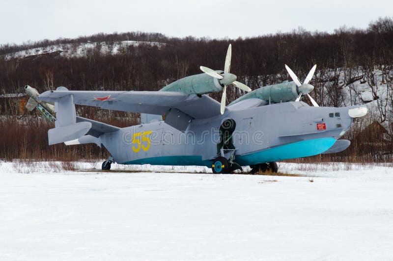 Russian ASW Amphibious Aircraft Be-12 Editorial Image - Image of ...