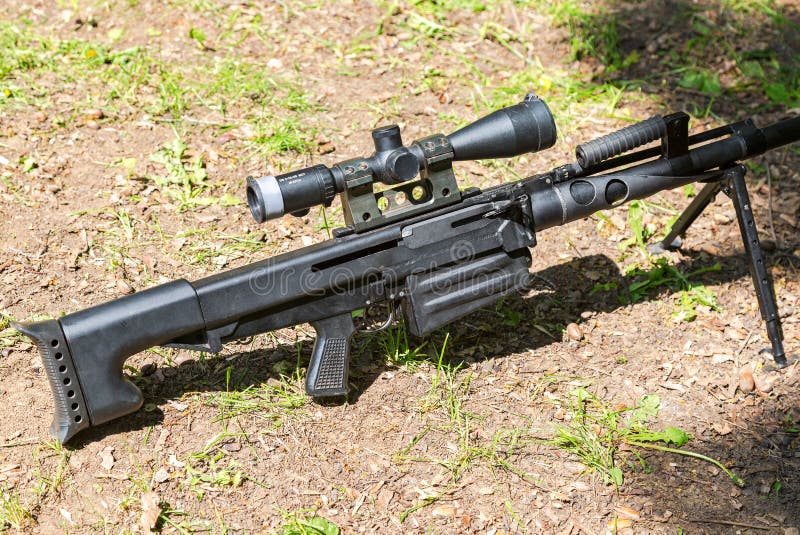 .50 Caliber Sniper Rifle stock image. Image of combat - 17628817