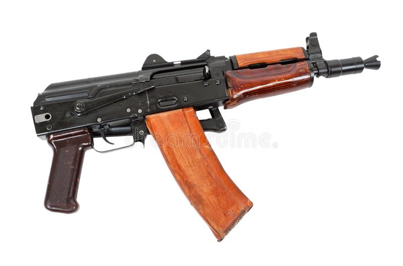 Russian automatic rifle stock photo. Image of black, isolated - 28847922