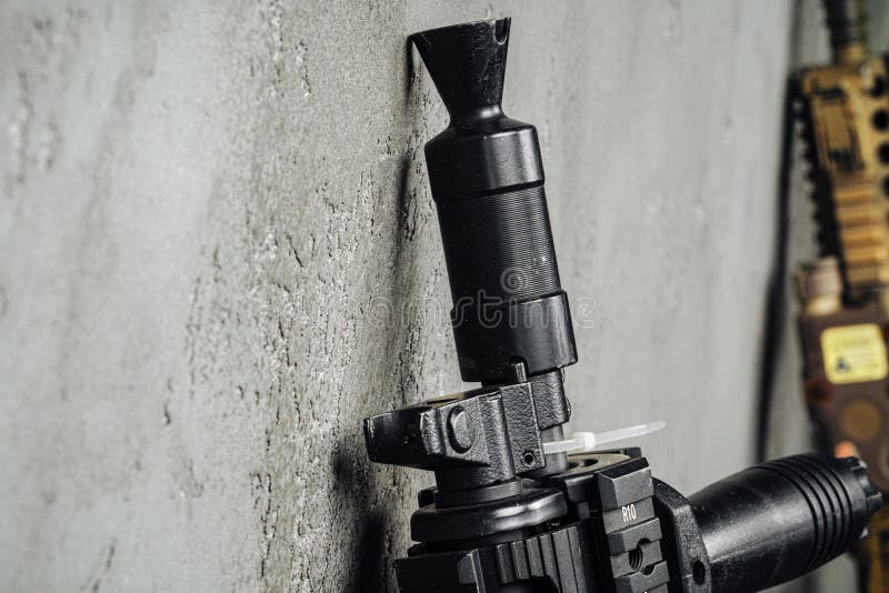 Old Russian Automatic Weapons Rifle Guns Stock Photo - Image of arms ...