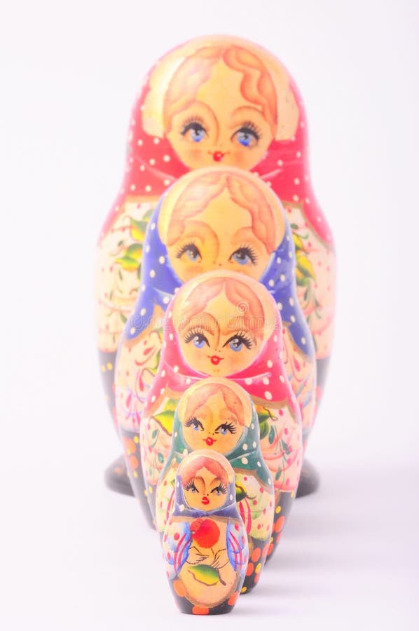 Russian Babushka stock image. Image of following, nesting - 15182347