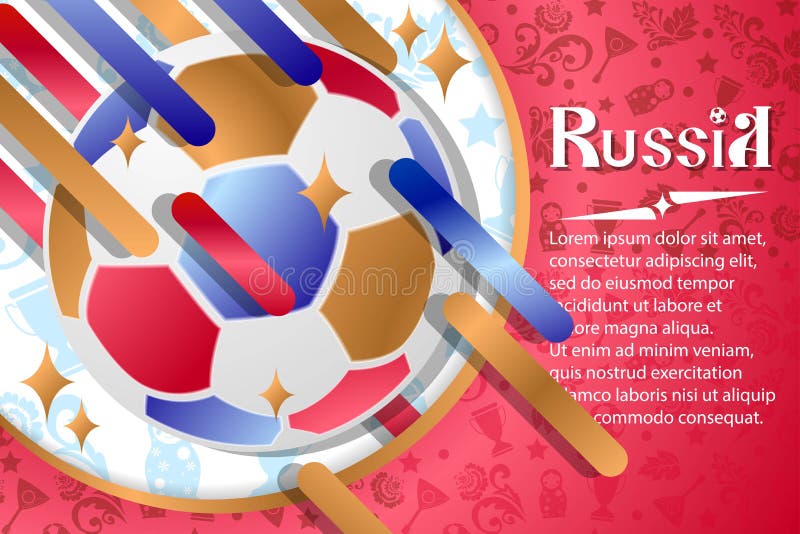 Russian Background, World of Russia Pattern with Modern and Traditional ...