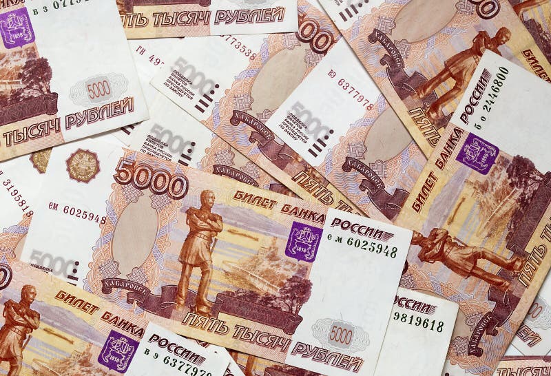 Russian banknotes stock photo. Image of 5000, currency - 22397904