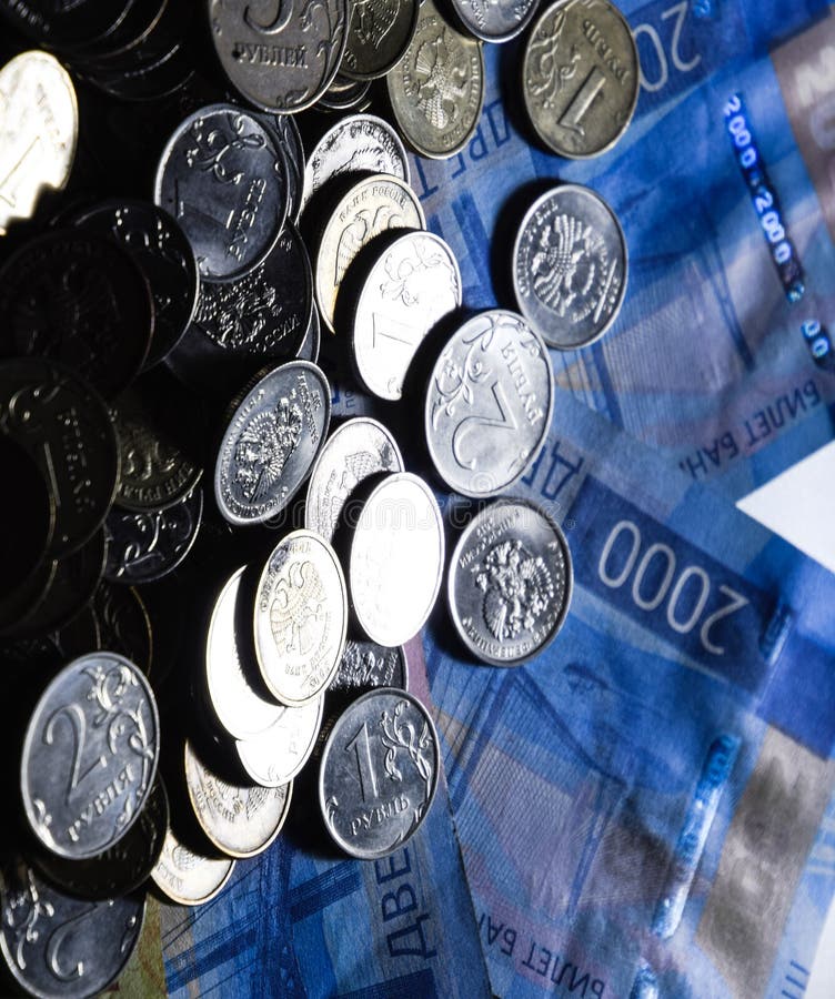 Russian Banknotes and Coins. a Handful of on New Russian Banknotes in ...