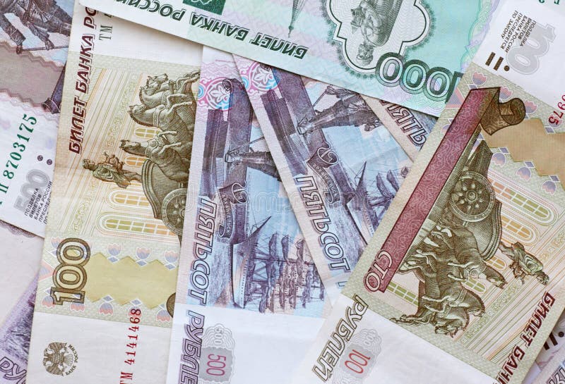 Russian banknotes stock image. Image of closeup, financial - 38882547