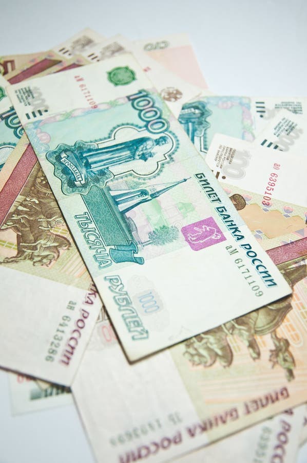 Many Rouble Bills (the Biggest Russian Note) Stock Image - Image of ...