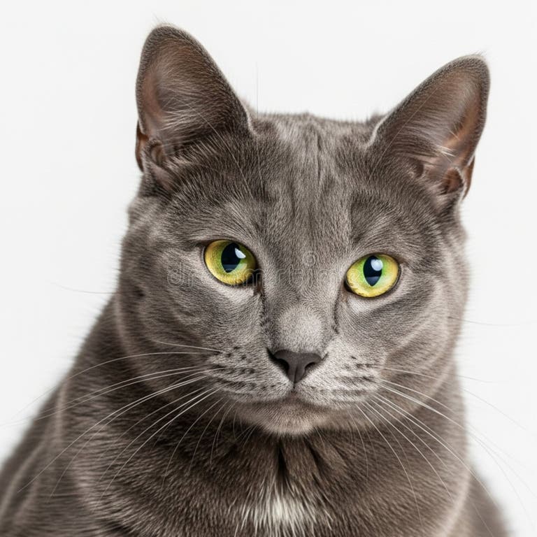 Purity in Grey: a Stunning Cat S Look Stock Photo - Image of ...