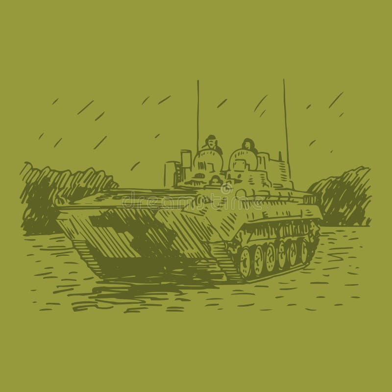 Russian Tank T-72. Main Battle Tank. Stock Vector - Illustration of ...