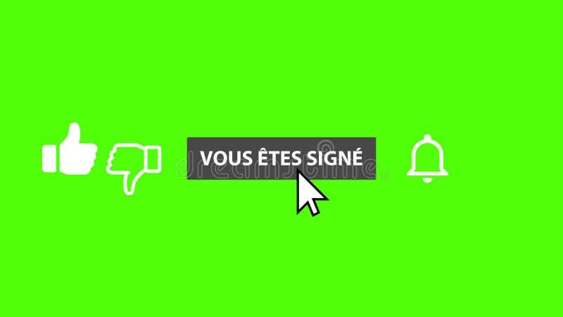 Russian Button Subscribe on Green Background Stock Footage - Video of ...