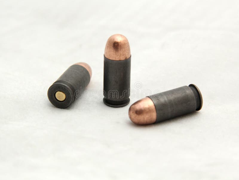 Russian cal .45 ACP Bullet stock image. Image of meta - 38878305