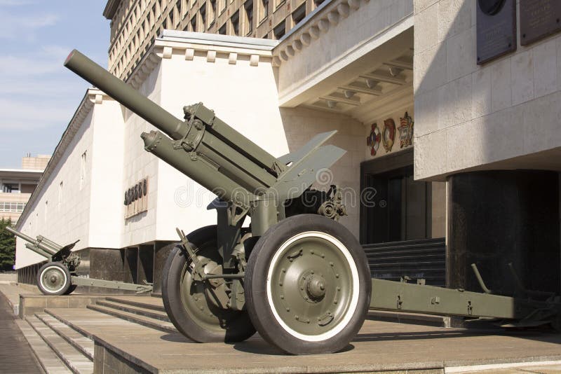 Russian Cannon. this is One of the Types of Artillery Guns with a Long ...