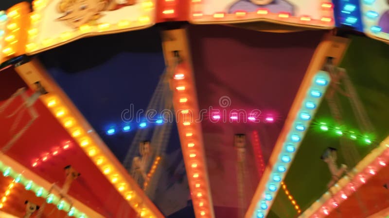 Russian Carousel in Motion in Moscow. Stock Video - Video of merry ...