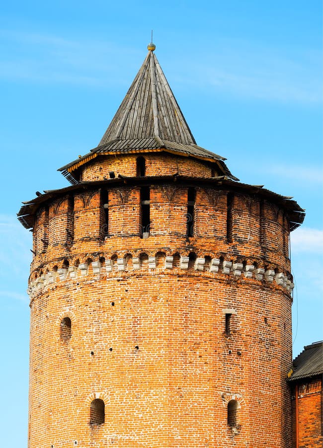 Russian Castle Tower Architecture Beckground Stock Image - Image of ...