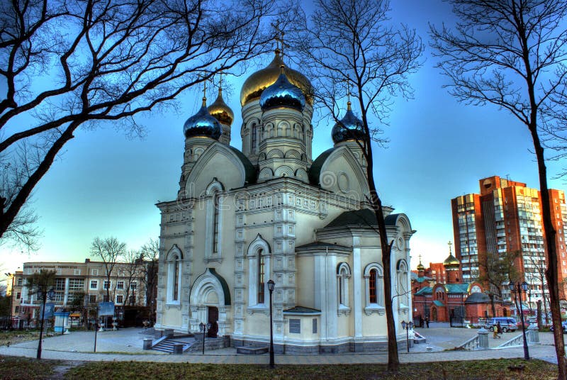 Russian Christian temple stock image. Image of tourism - 7698965