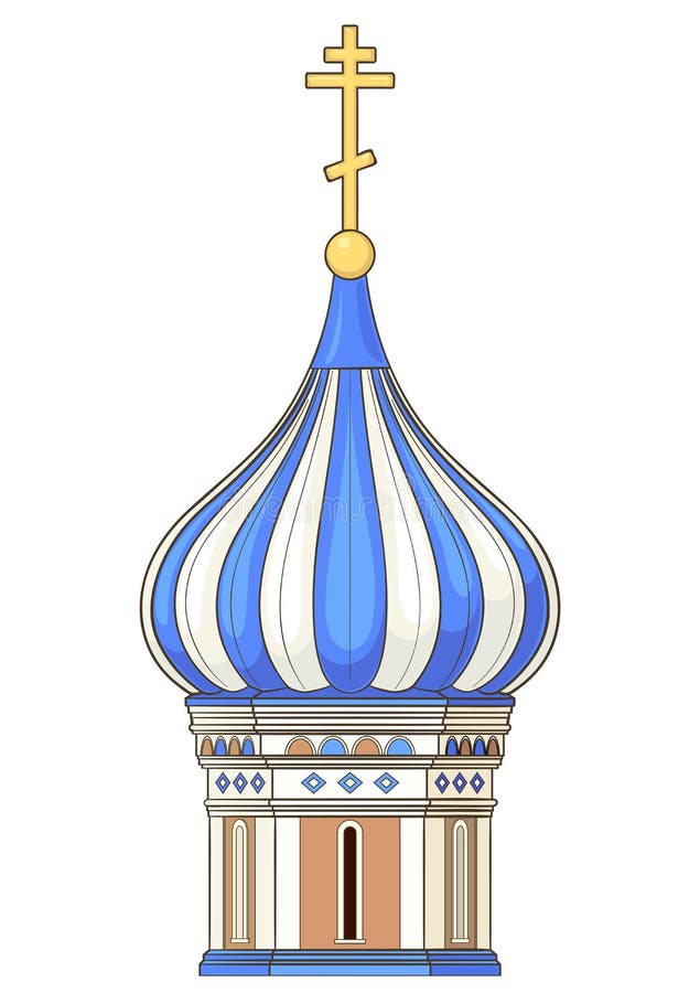 Russian church stock vector. Illustration of drawing - 23627841