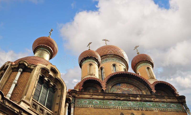 Russian church stock image. Image of crucifix, cloudscape - 27349255