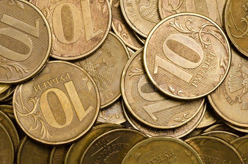 Russian coins stock image. Image of bank, brilliance - 27942393