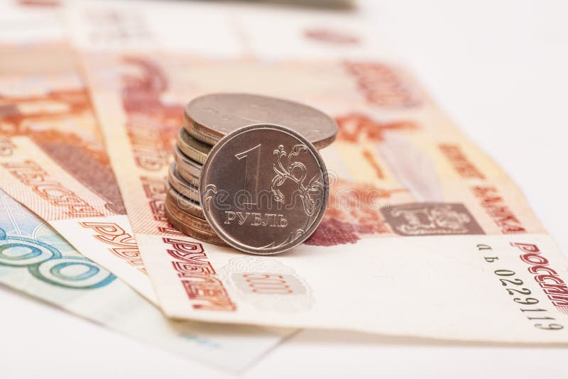 Russian coin of 10 rubles. stock photo. Image of copper - 121675102