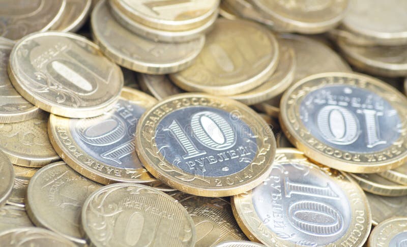 Russian coins stock image. Image of business, coins, economy - 42212291