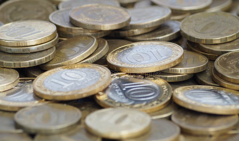 Russian coins stock image. Image of business, coins, economy - 42212291