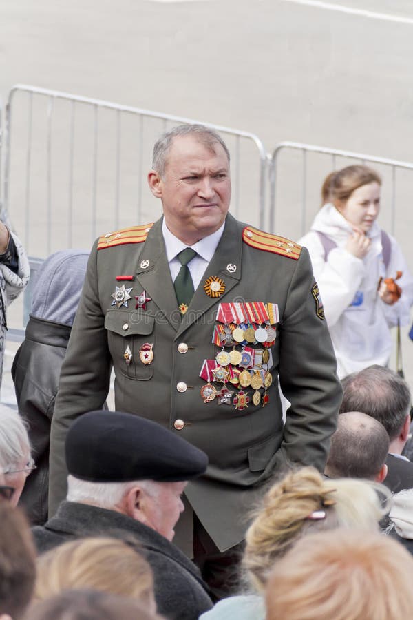 Russian Colonel on Celebration at the Parade on Annual Victory Day ...