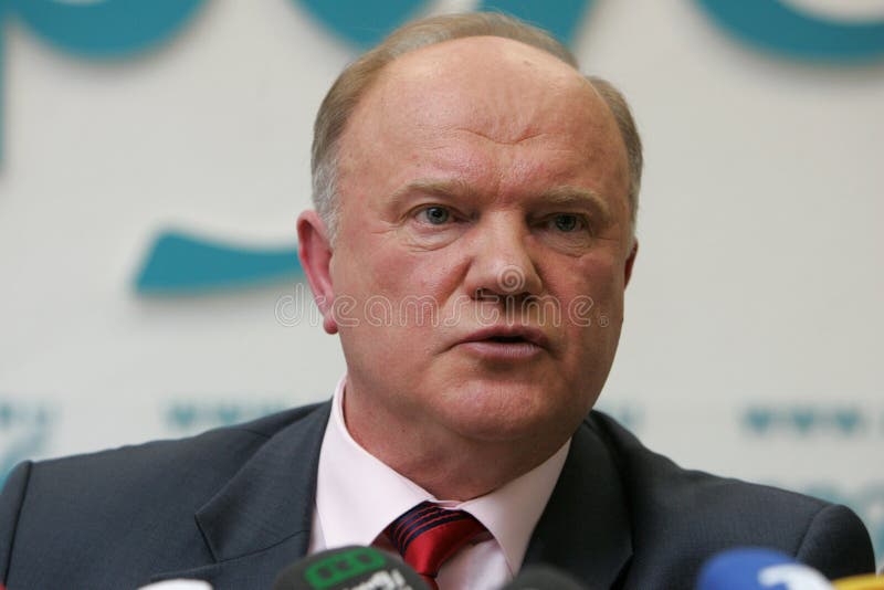 Russian Communist Leader Gennady Zyuganov Editorial Stock Image - Image ...