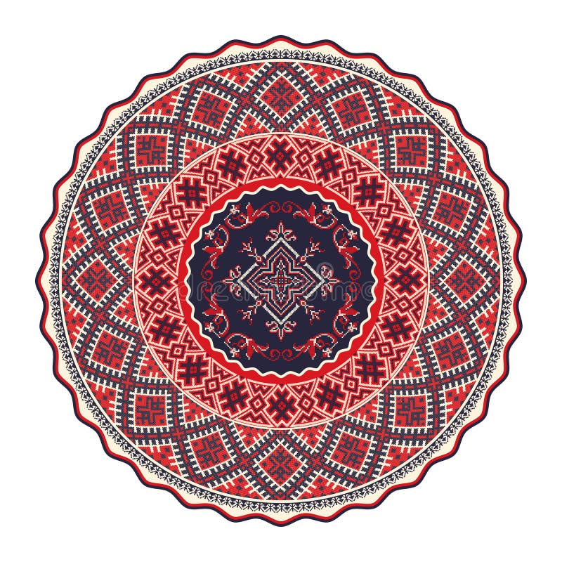 Russian design element 9 stock vector. Illustration of border - 225061390