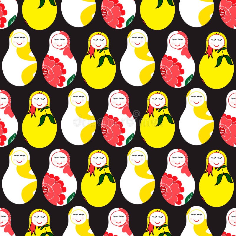 Russian dolls - matryoshka stock vector. Illustration of design - 67990402