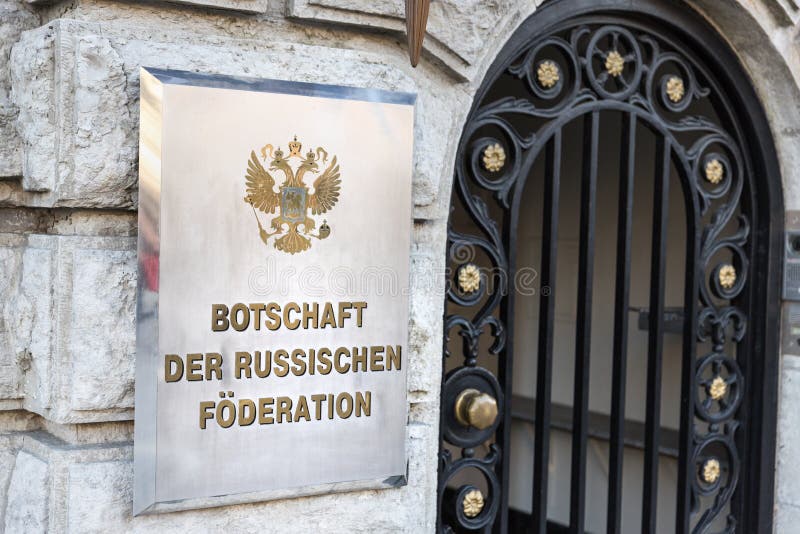 Russian Embassy Berlin Germany Stock Image - Image of russian, symbol ...