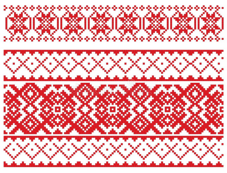 Russian embroidery pattern stock vector. Illustration of tradition ...