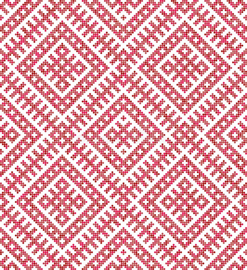 Seamless Traditional Russian and Slavic Ornament.Four-color Palette of ...