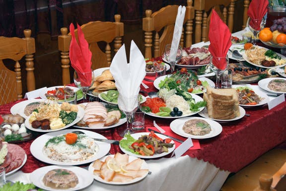 Russian feast stock photo. Image of buffet, glass, tasty - 11466632