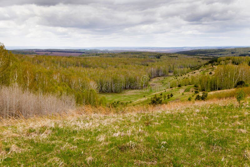 Russian Field, Hills and Open Spaces. Stock Image - Image of scenery ...